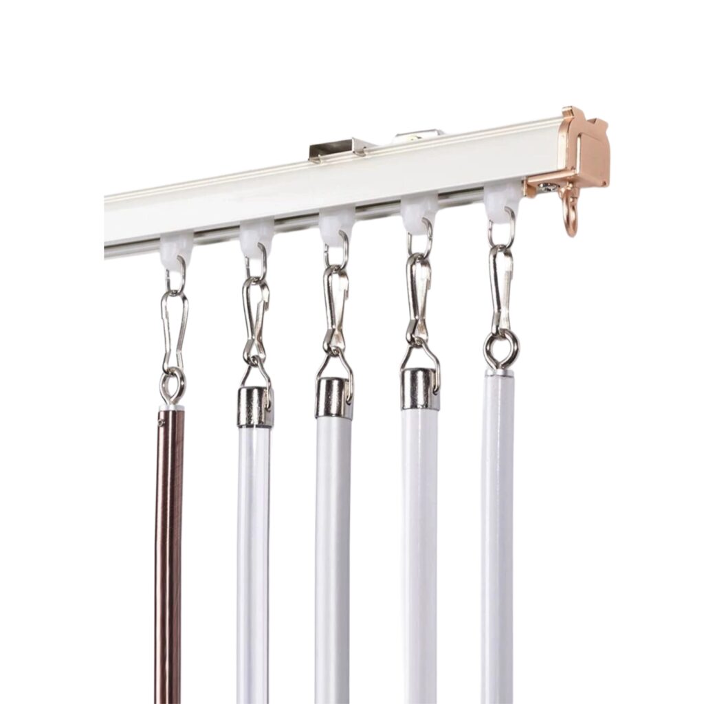 13mm Curtain Stick Pull - Aluminium & PVC - Durable & Easy Glide
