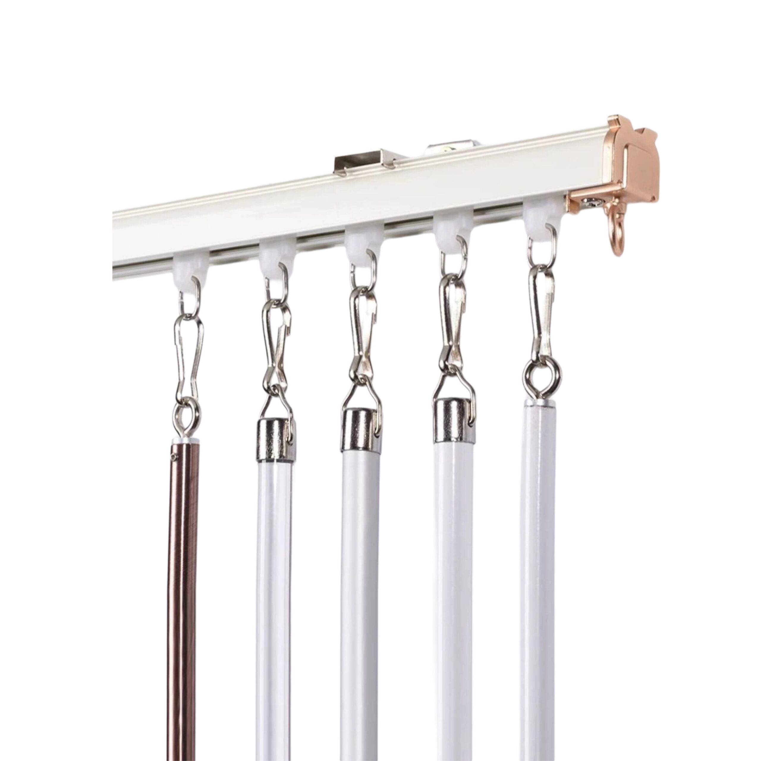 13mm Curtain Stick Pull - Aluminium & PVC - Durable & Easy Glide